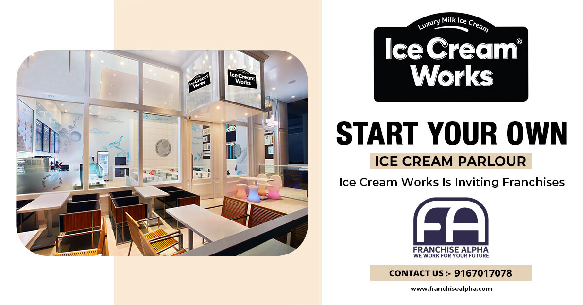 Ice Cream Works Ice Cream Parlour Franchise | Call 9167017078